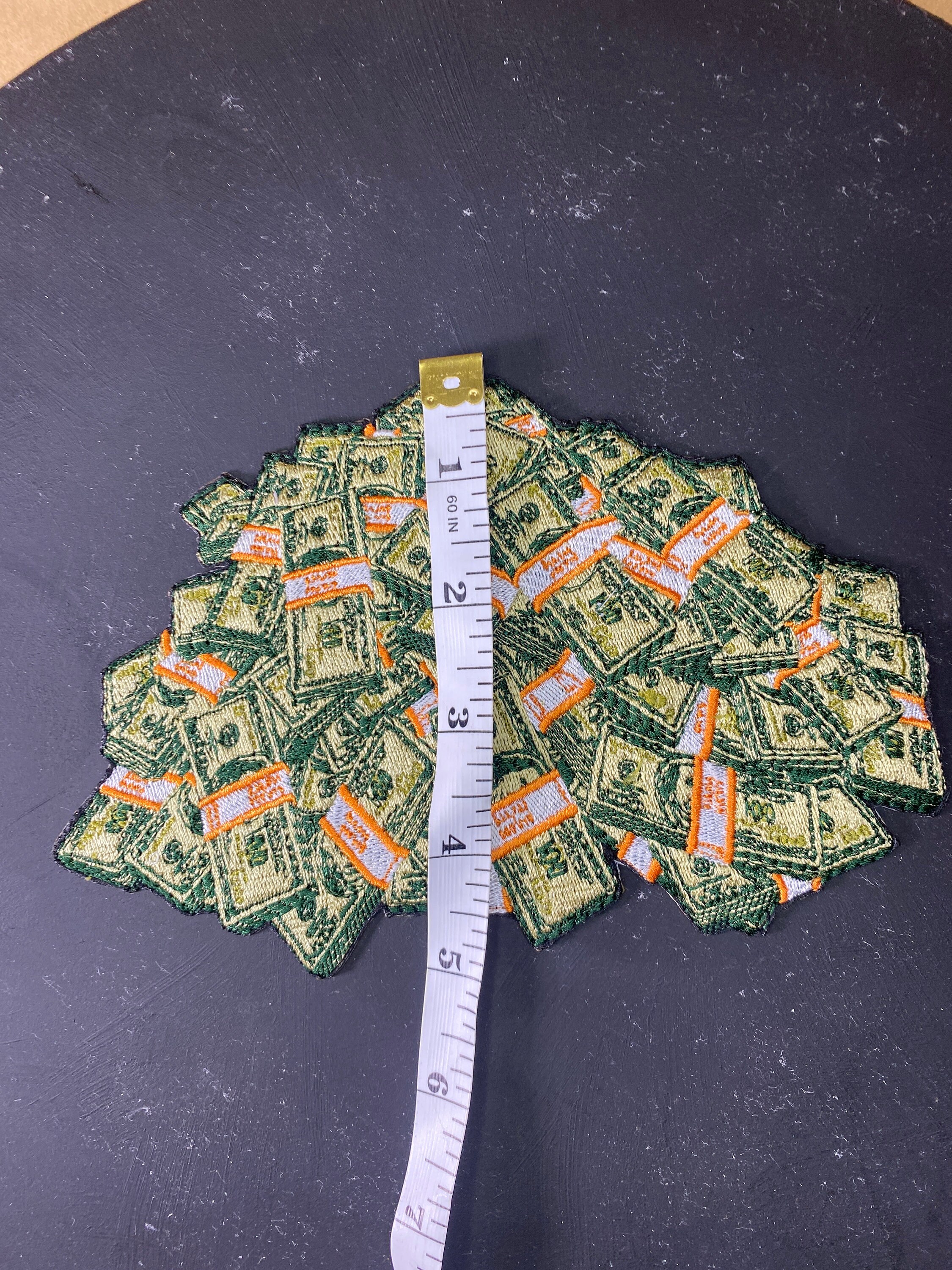 Pile of Money Realistic Stacks of Cash Iron-on Patch Money Bands Patch ...