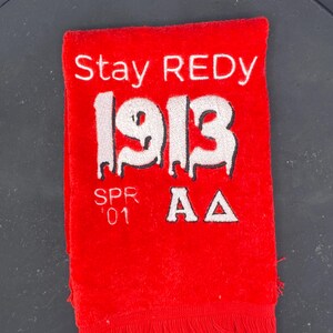 Delta Sigma Theta Dripping 1913 PERSONALIZED Embroidered Stroll Towel ...