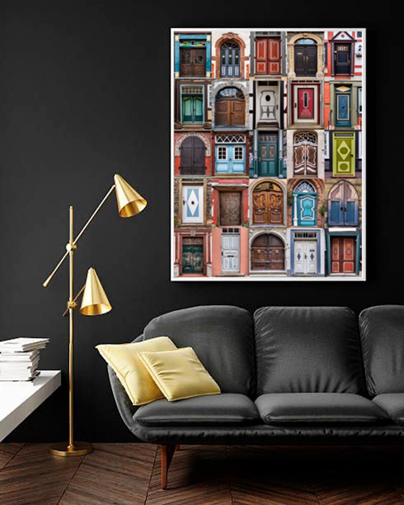 Colorful Doors Collage Print, Rustic Wall Art (digital Download) - Etsy