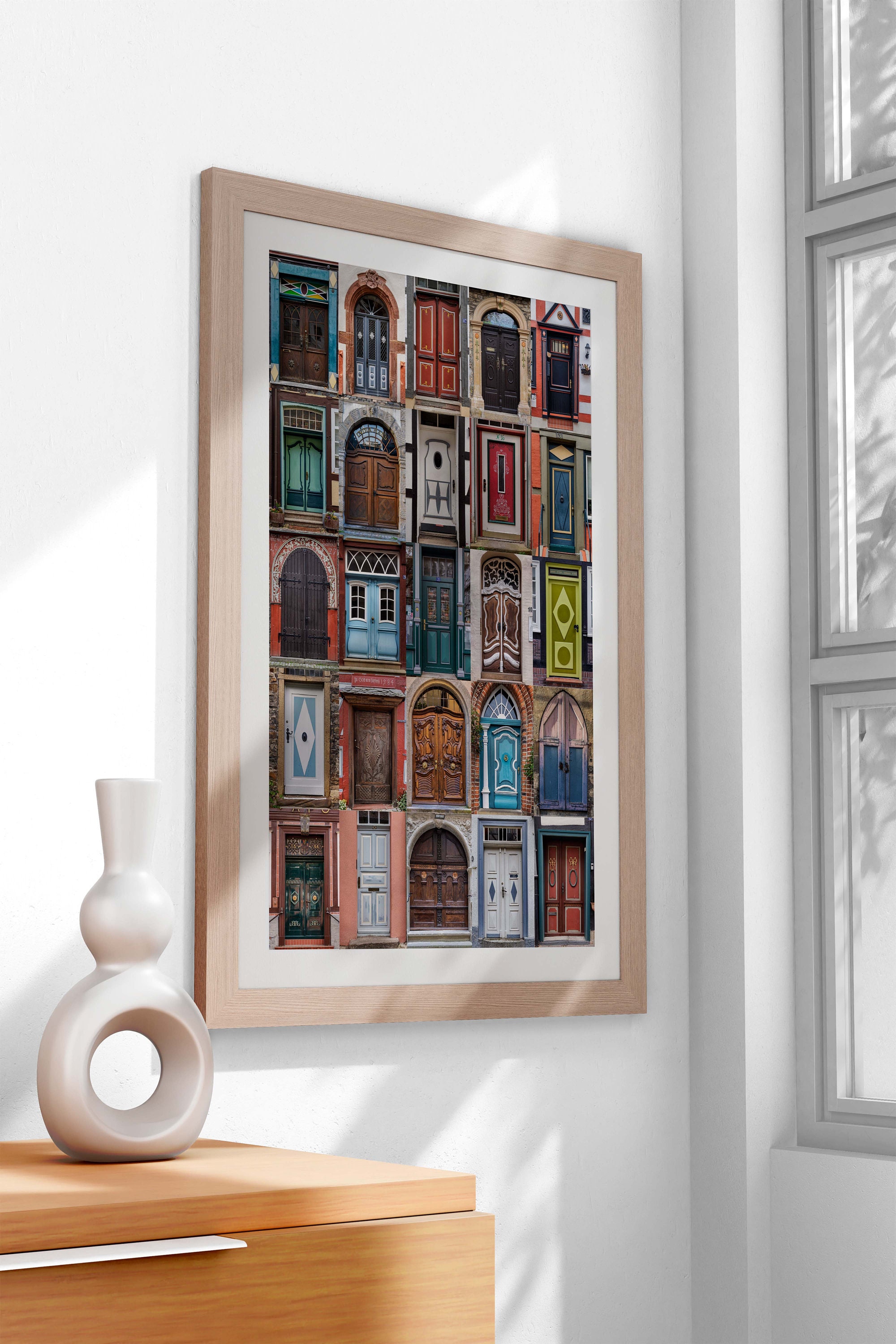 Colorful Doors Collage Print, Rustic Wall Art (digital Download) - Etsy