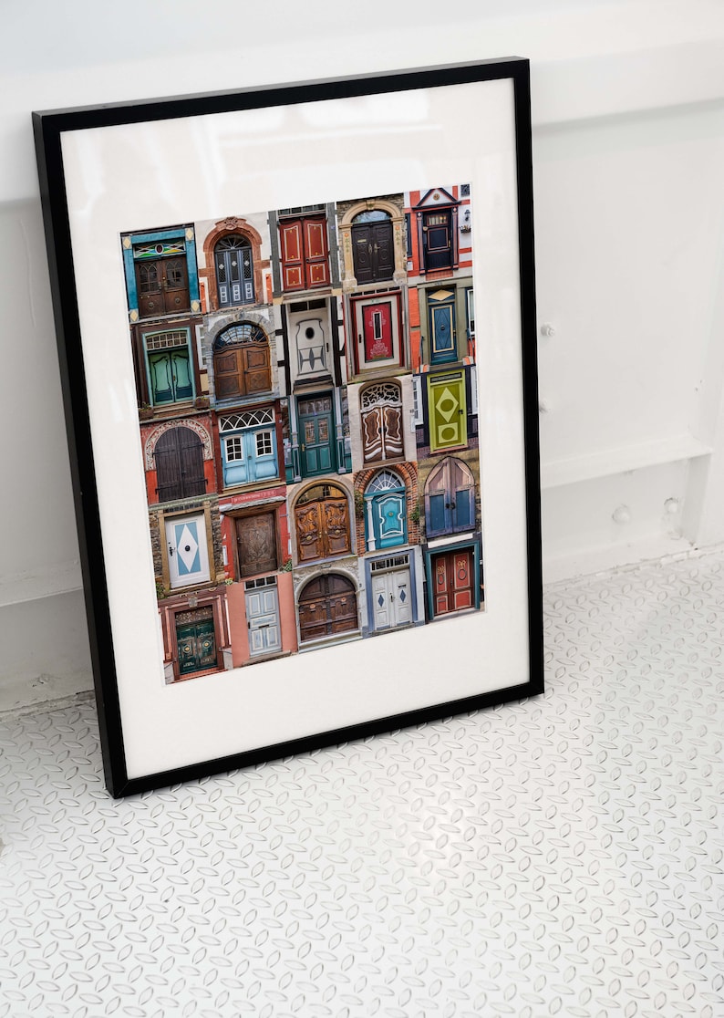 Colorful Doors Collage Print, Rustic Wall Art (digital Download) - Etsy