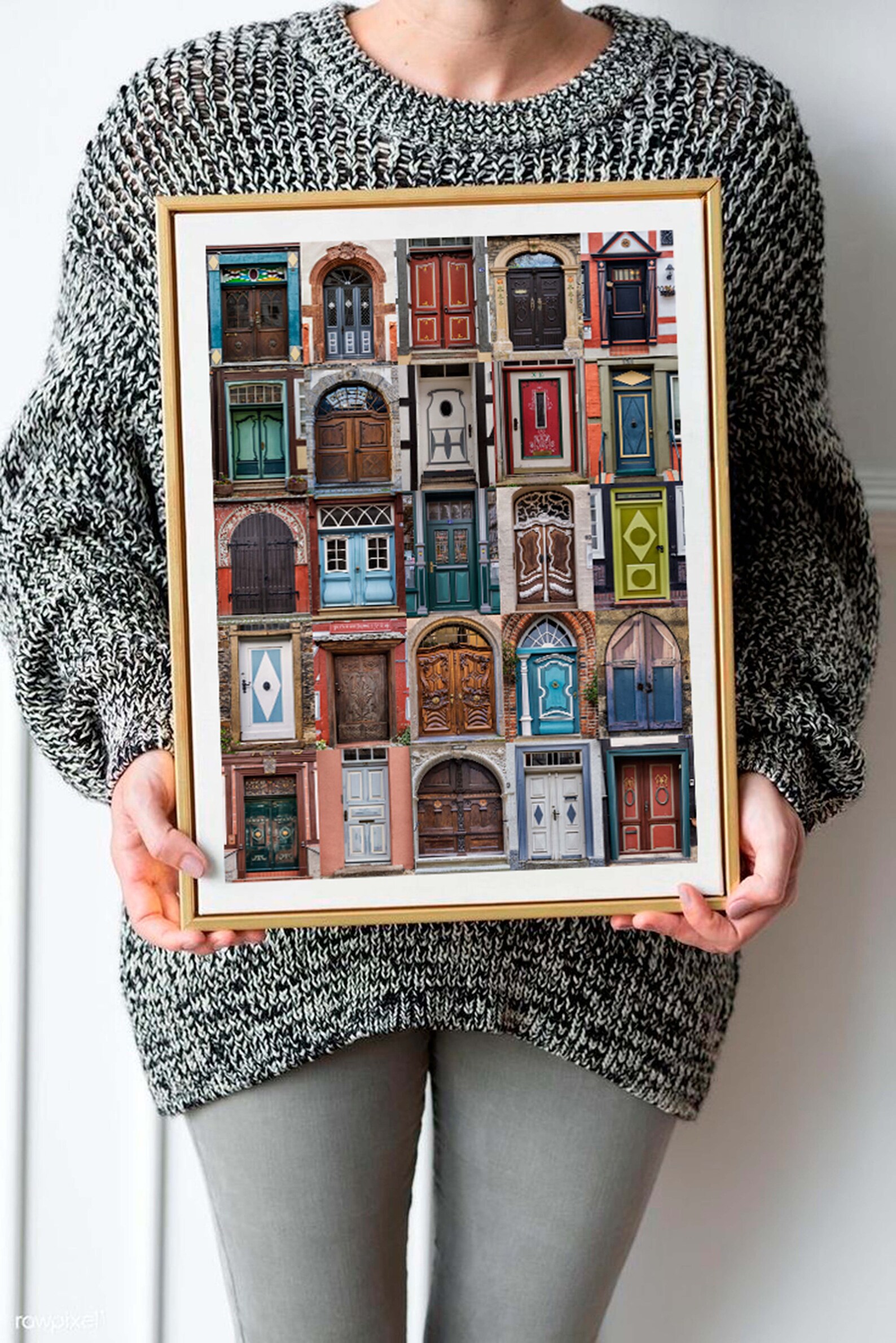 Colorful Doors Collage Print, Rustic Wall Art (digital Download) - Etsy
