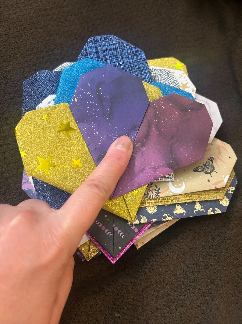 Medium Origami Heart (opening Style) SET of 3! - Etsy