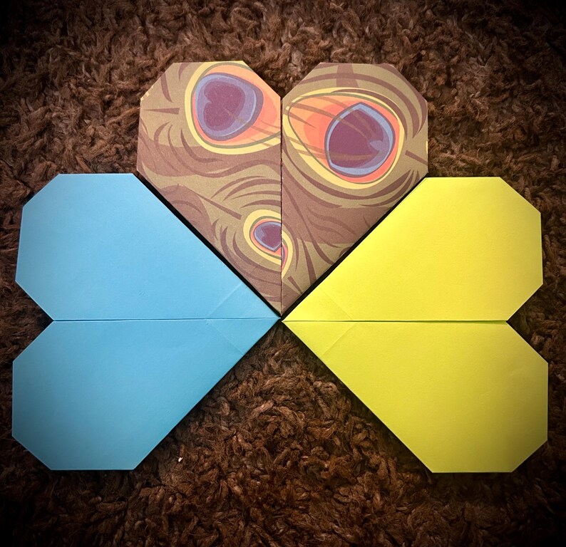 Medium Origami Heart (opening Style) SET of 3! - Etsy