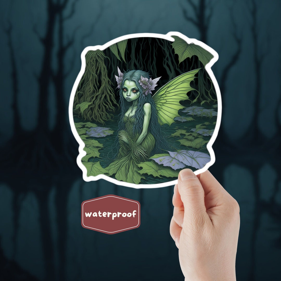 Fairycore Waterproof Vinyl Sticker, Fairy Grunge, Dark Goblincore ...