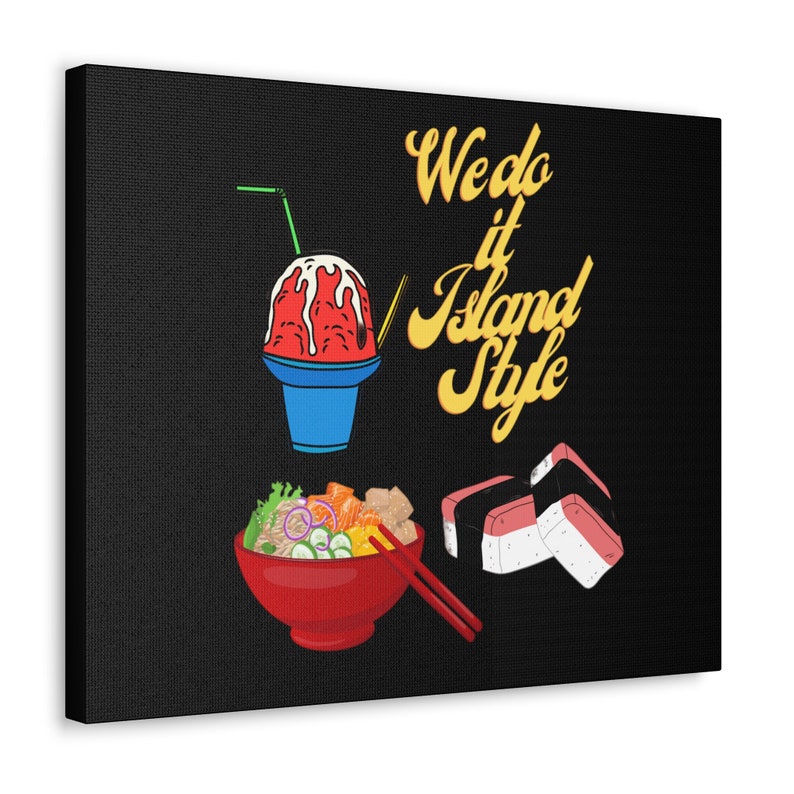 Hawaiian Spam Musubi Island Style Favorite Local Foods Canvas - Etsy