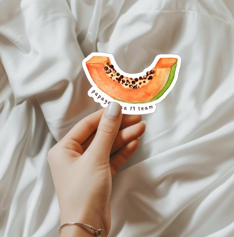 Mclaren-inspired Papaya Sticker | F1 Decal - Papaya Army - Etsy