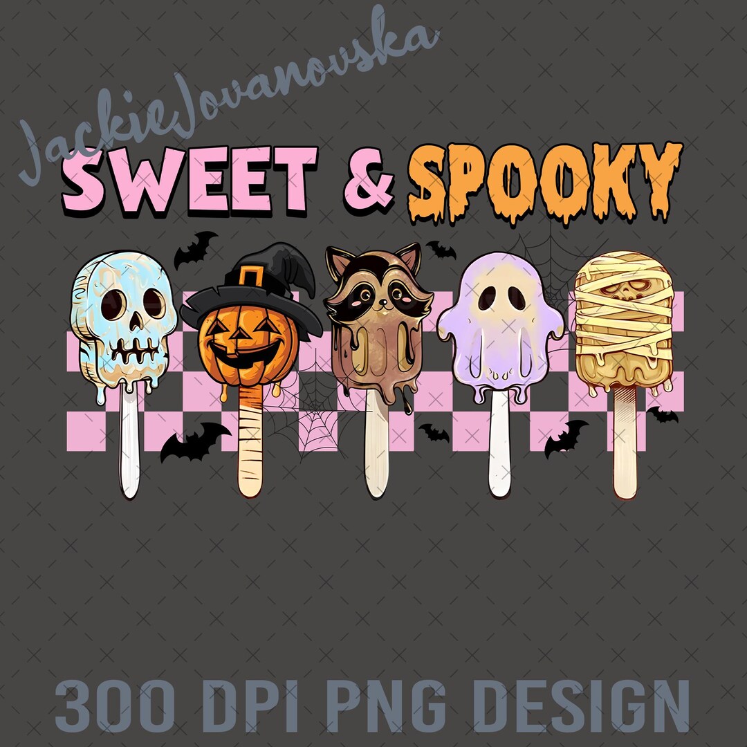 Sweet and Spooky Png, Spooky Ice Cream Png, Sweet Summer Halloween Png ...