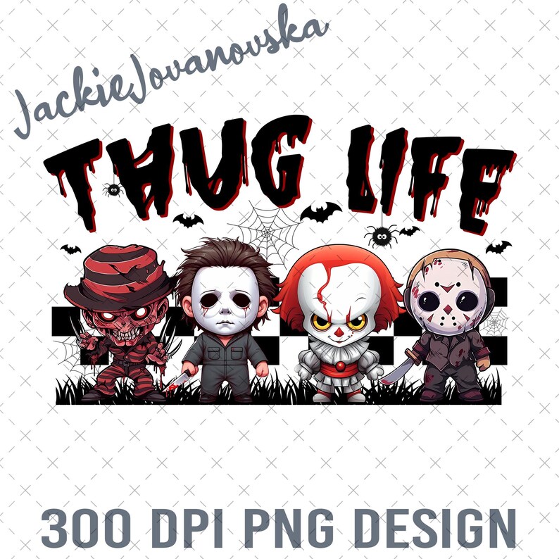 Thug Life Horror Character Halloween Movies Png, Cute Horror Png ...