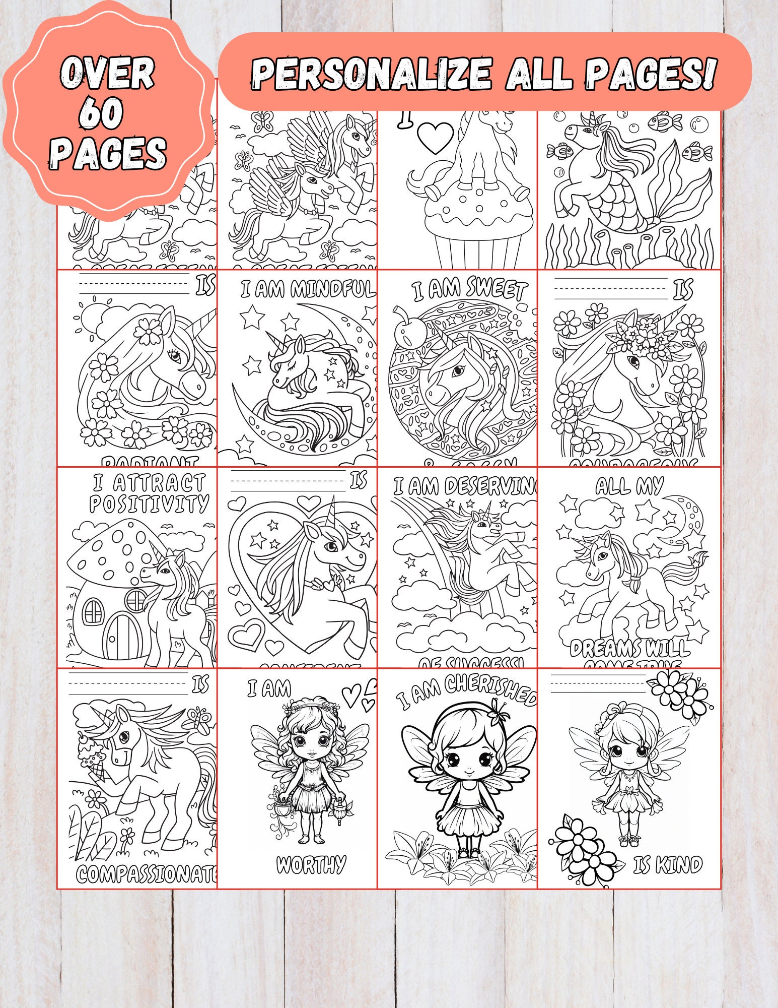 Homeschool Coloring Book Template Personalized Activity for Kids Canva ...