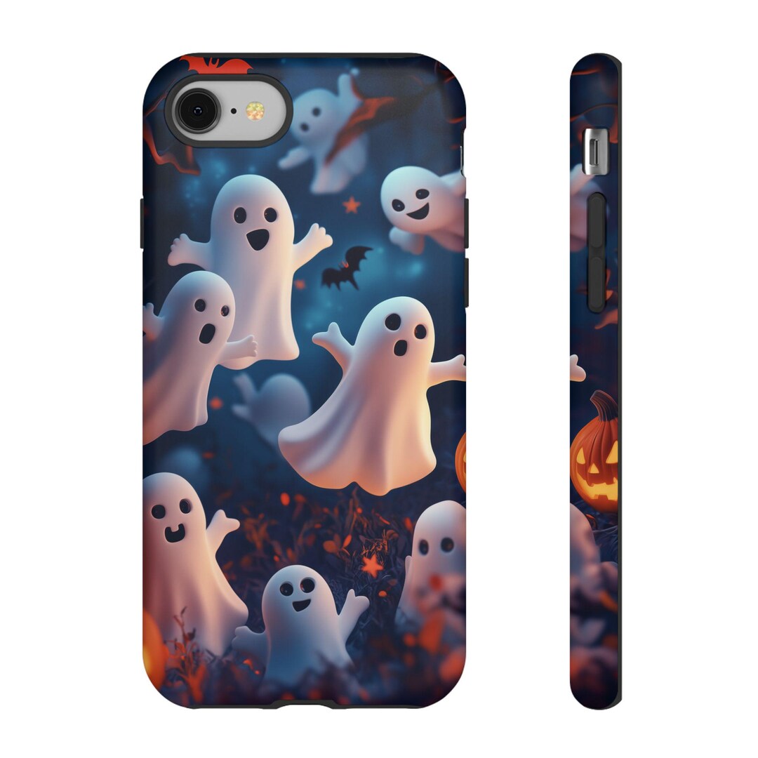 Ghost Phone Case for Halloween iPhone Samsung Pixel Google, 3D Cute ...