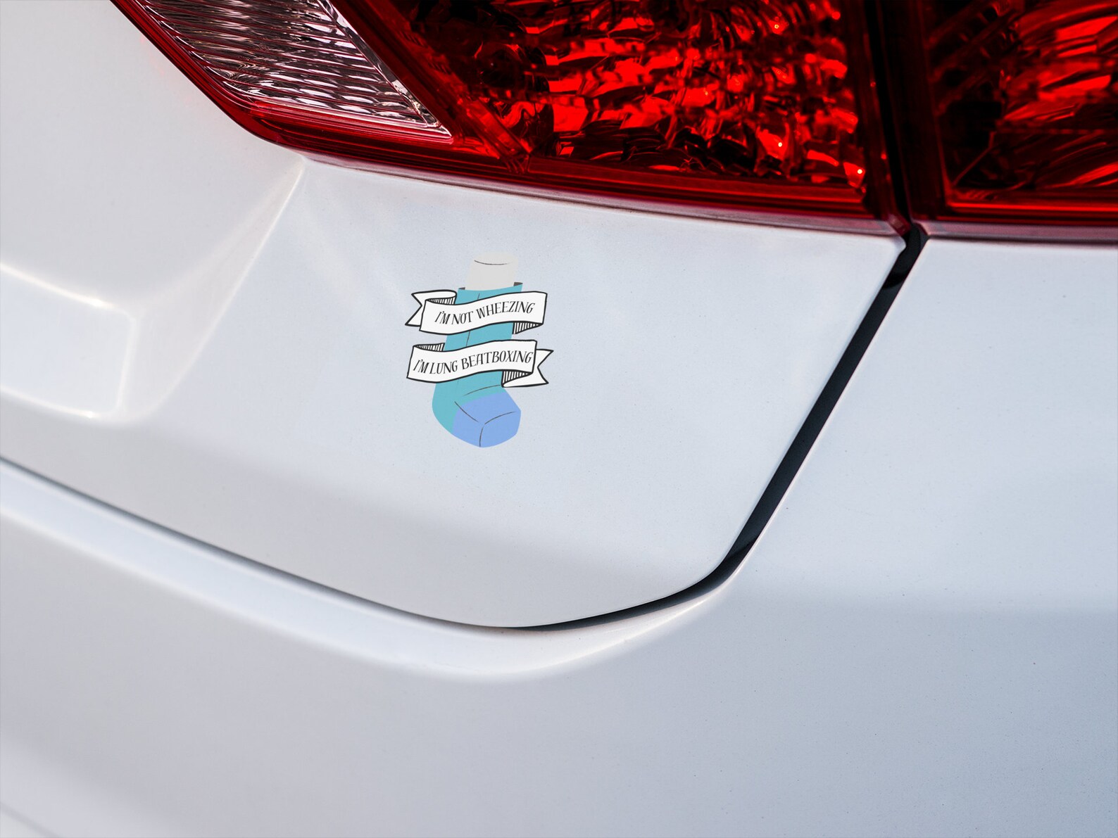 Lung Beatboxer Asthma Awareness Sticker, Health Sticker, Asthma ...