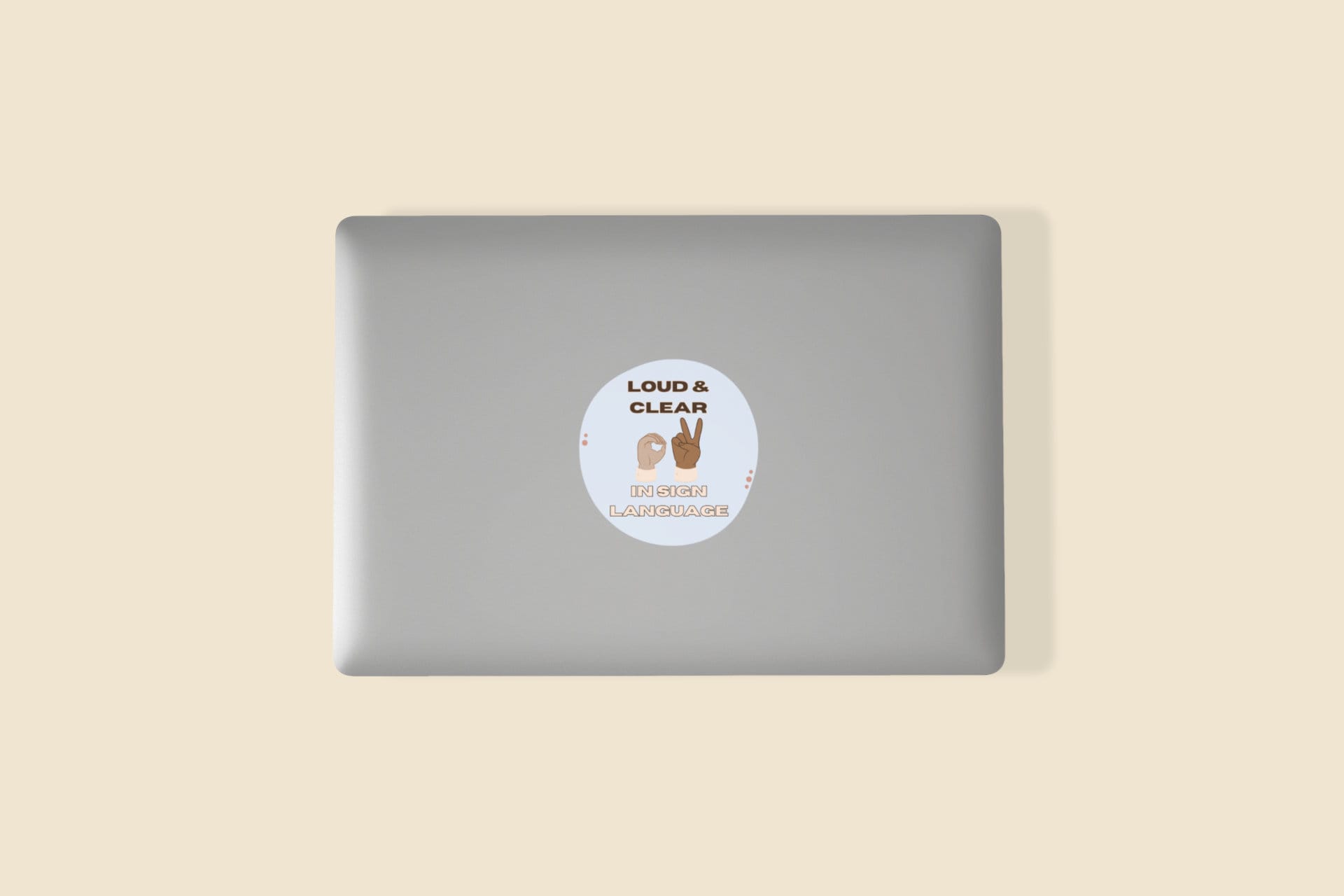 Loud & Clear... in Sign Language Sticker, Deaf Awareness Decal, Hearing ...