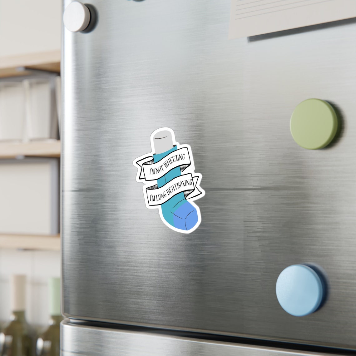 Lung Beatboxer Asthma Awareness Sticker, Health Sticker, Asthma ...