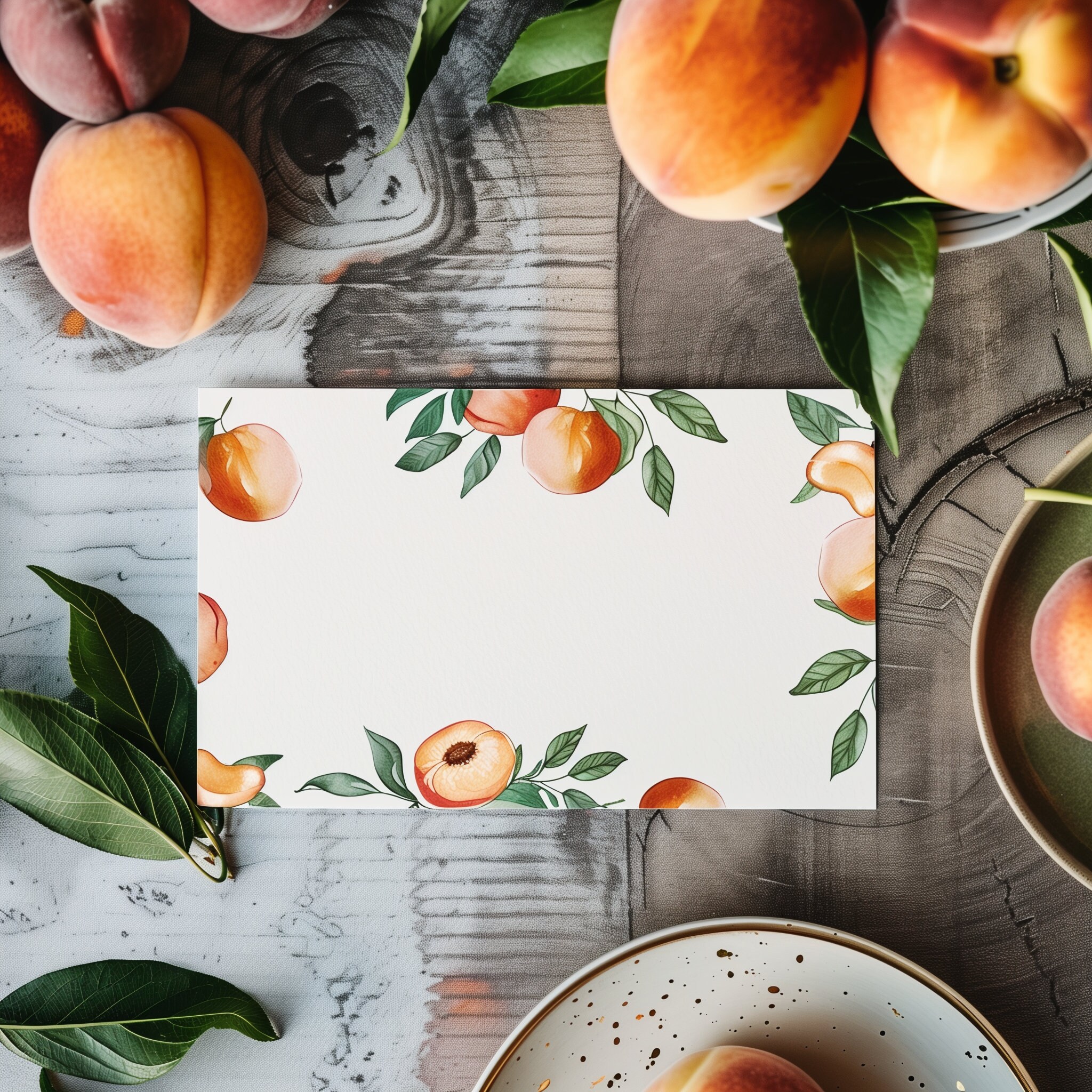 Peaches & Cream Event Card Bundle, Wedding Bundle, Printable ...