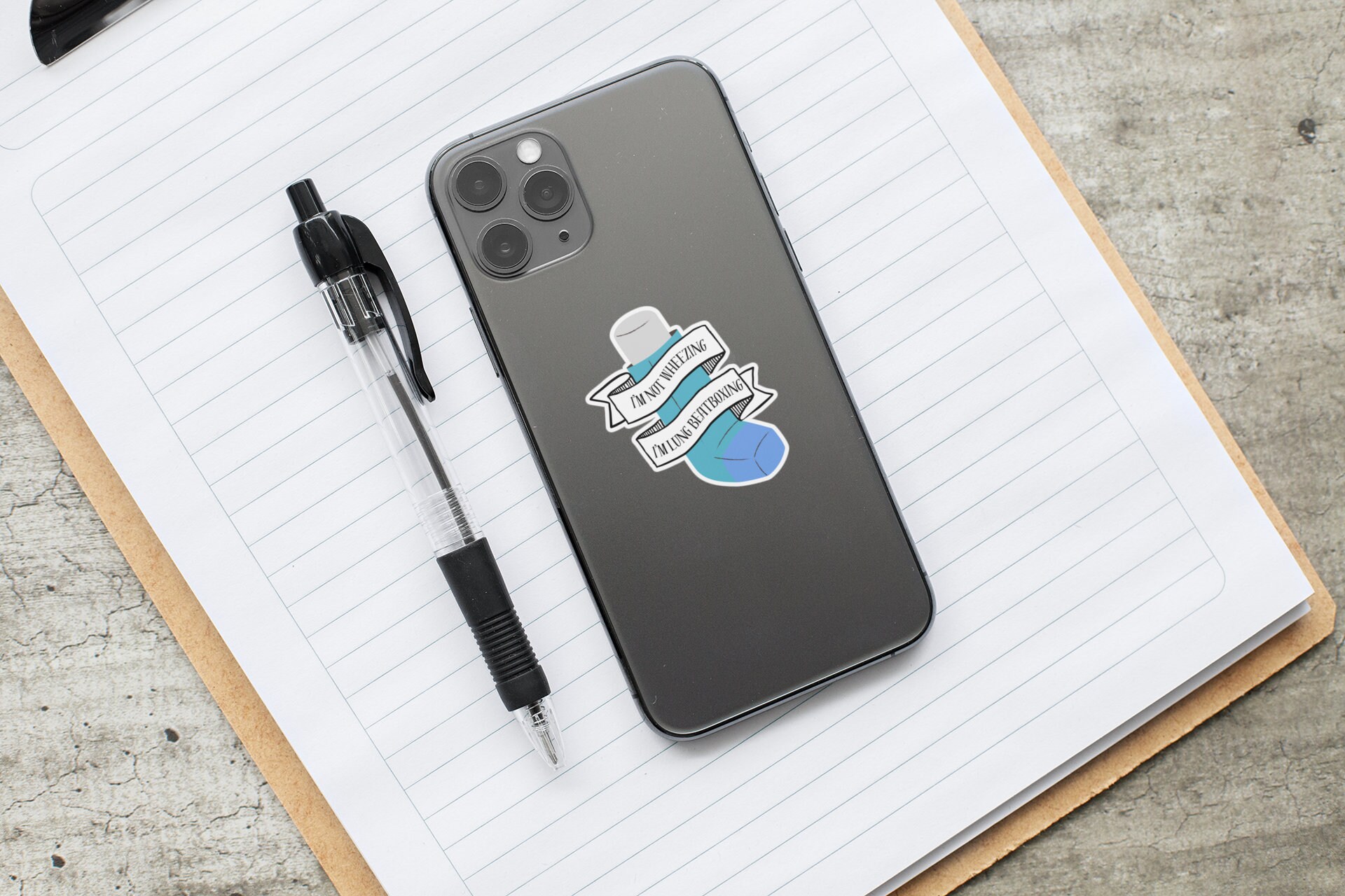 Lung Beatboxer Asthma Awareness Sticker, Health Sticker, Asthma ...