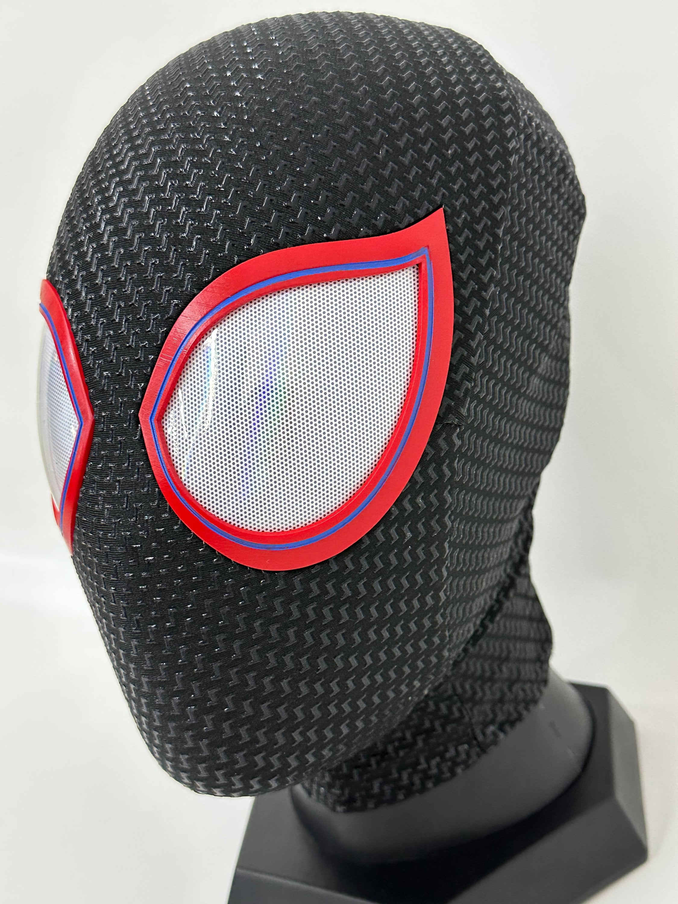 Miles Morales Spider Man Mask Black Spider Man Cosplay Mask - Etsy