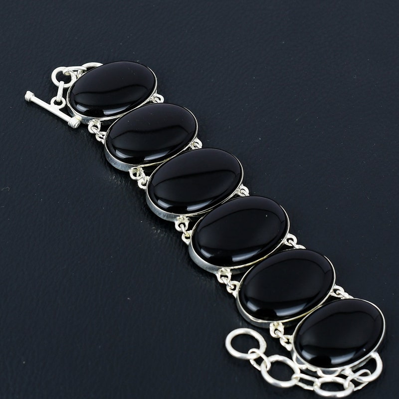 Black Onyx Bracelet - Etsy