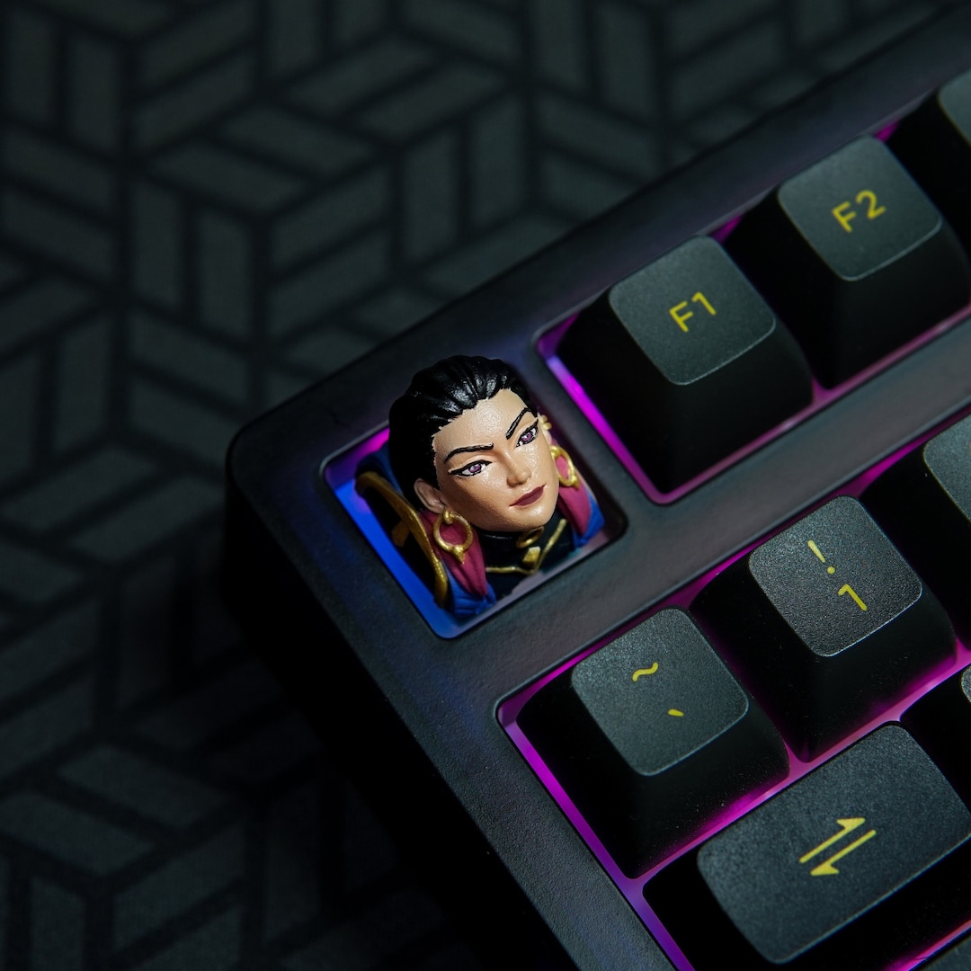 Valorant Reyna Artisan Keycaps Mechanical Keyboard Resin Cast - Etsy
