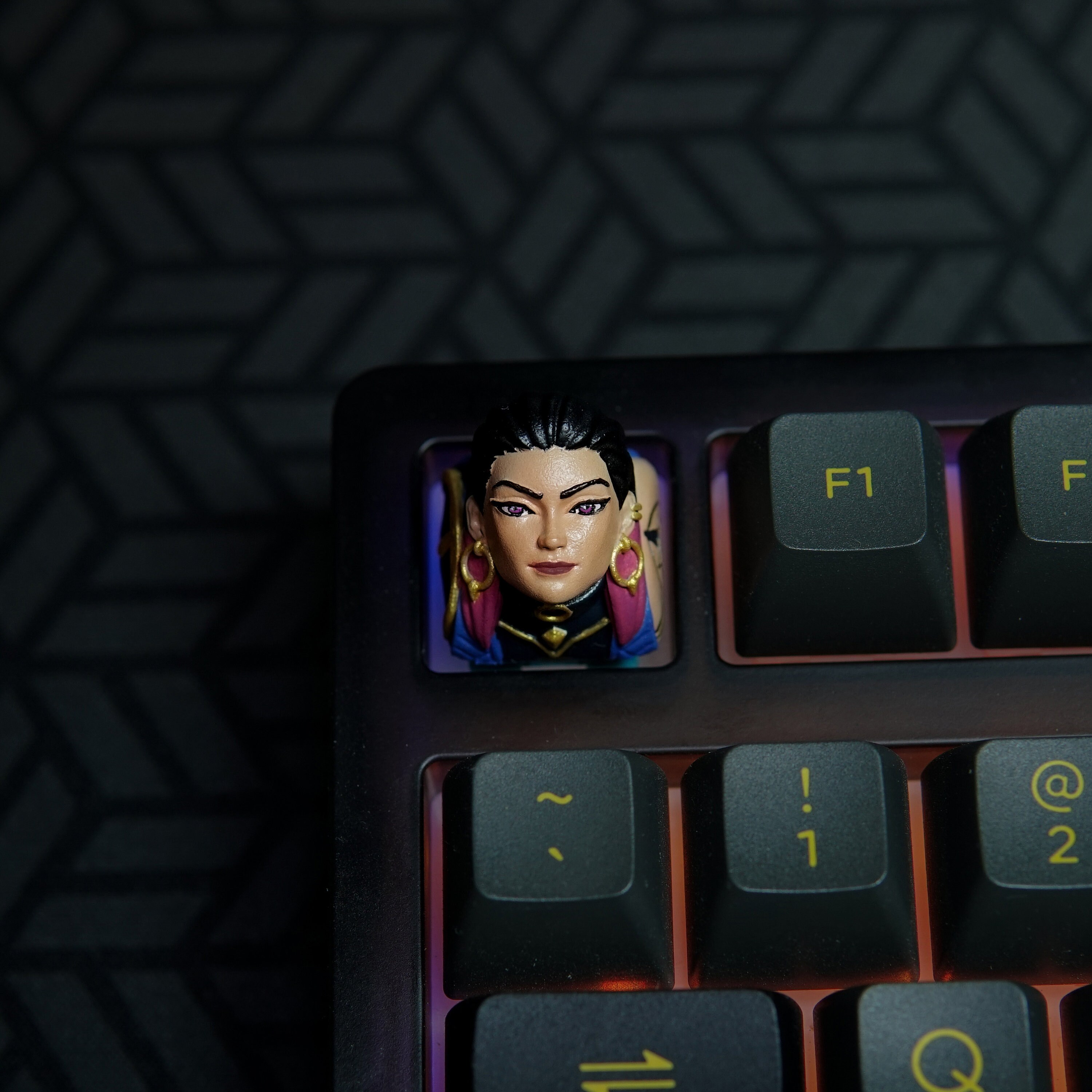 Valorant Reyna Artisan Keycaps Mechanical Keyboard Resin Cast - Etsy