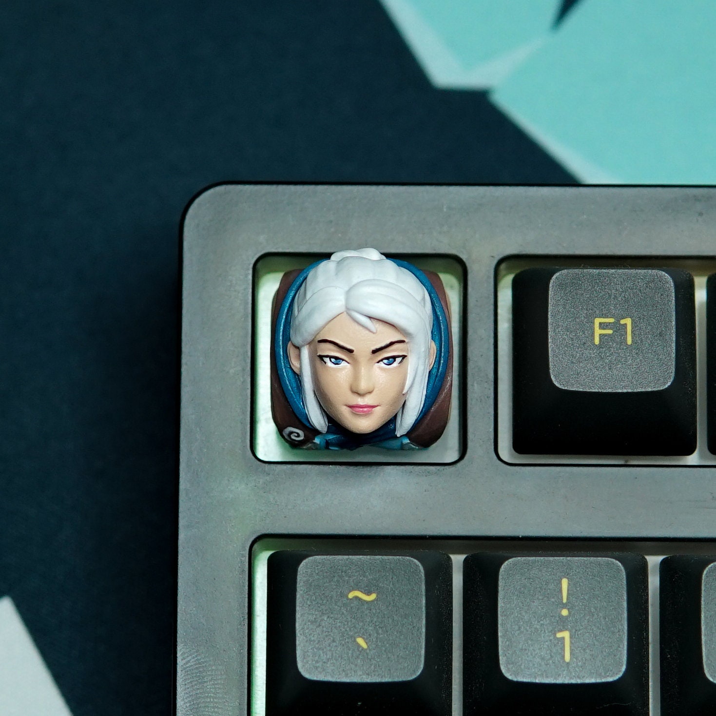 Valorant Jett Artisan Keycaps Mechanical Keyboard Resin Cast - Etsy