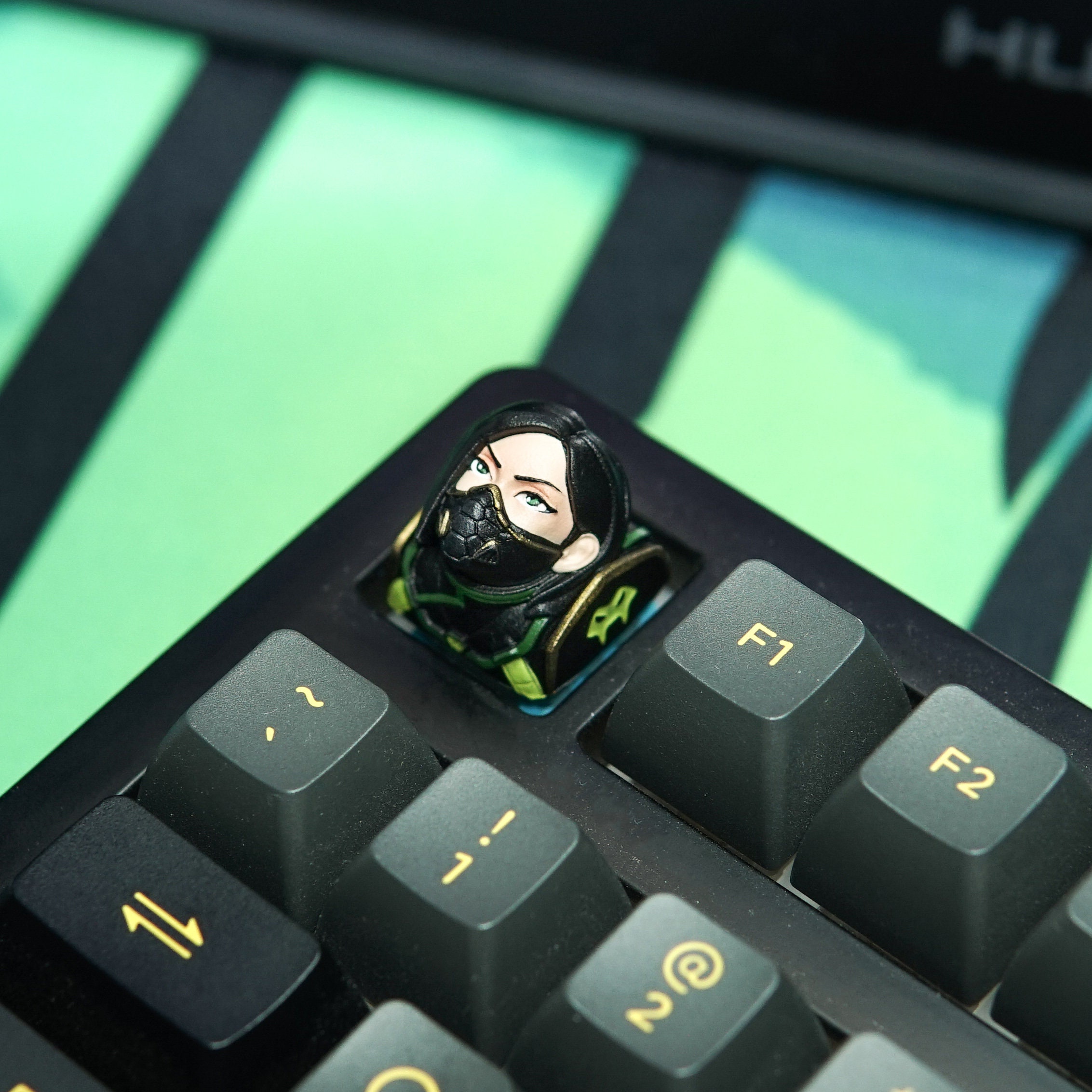 Valorant Viper Artisan Keycaps Mechanical Keyboard Resin Cast - Etsy