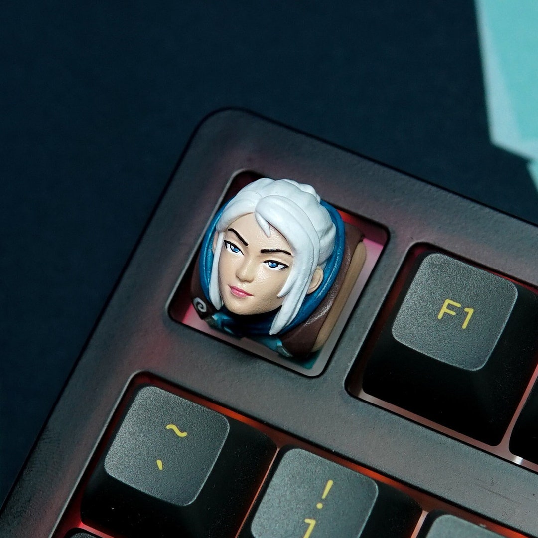 Valorant Jett Artisan Keycaps Mechanical Keyboard Resin Cast - Etsy