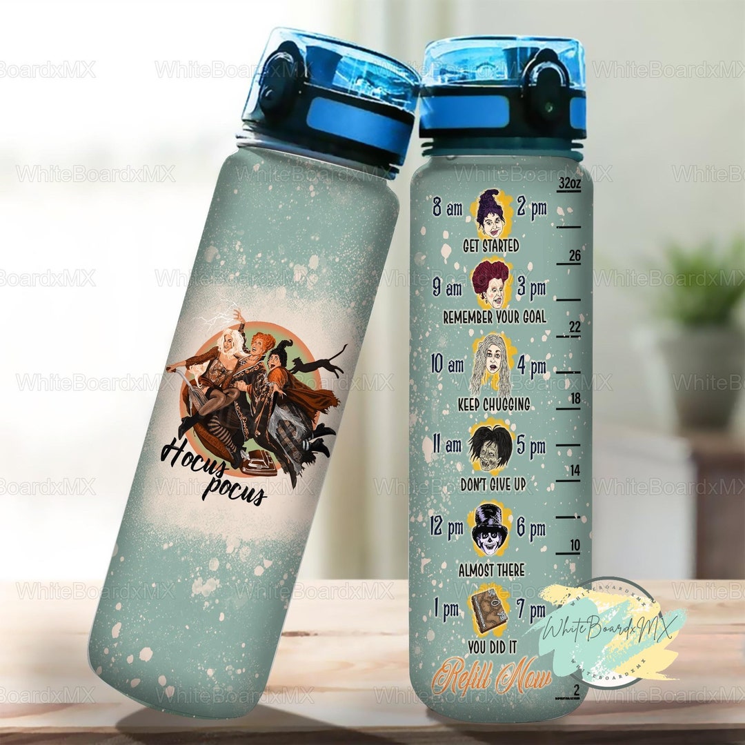 Christmas Hocus Pocus Water Tracker Bottles Sanderson Sisters - Etsy