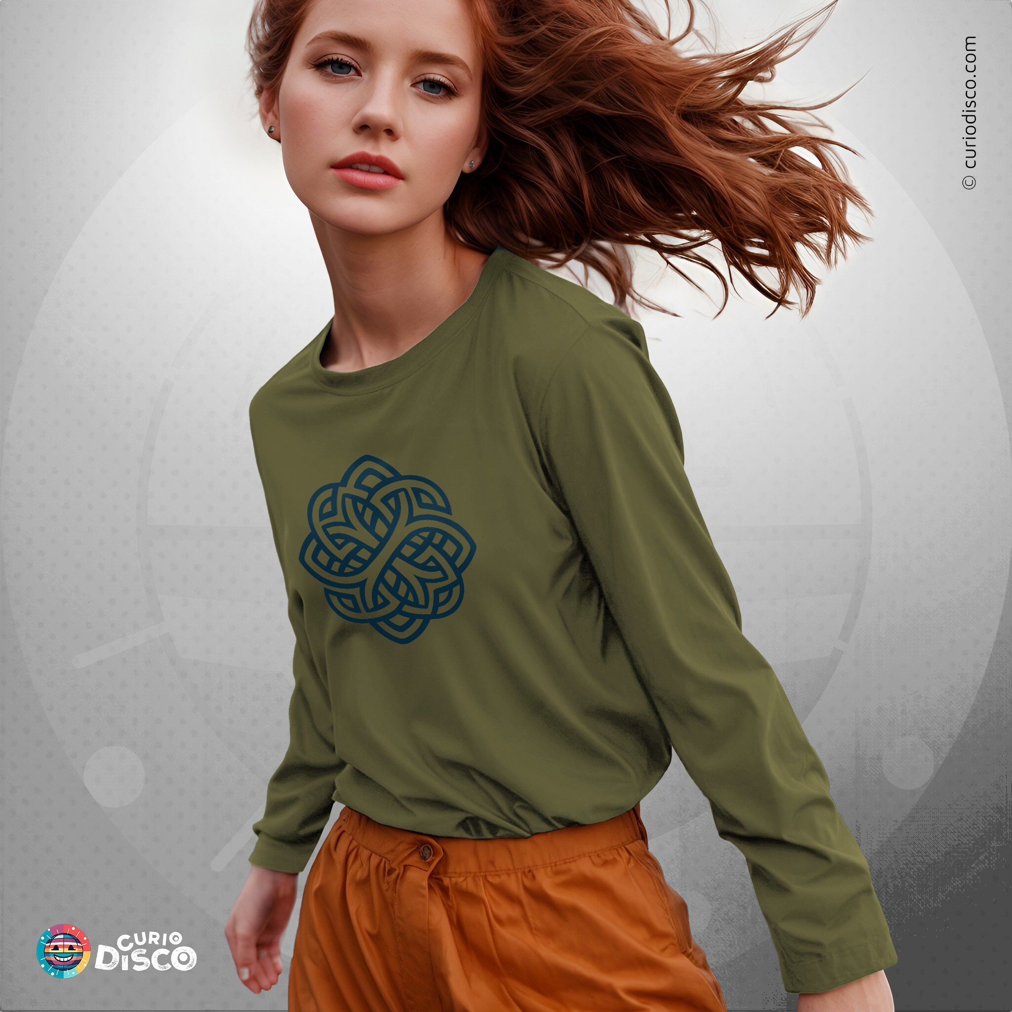 Women's Long Sleeve Celtic Knot T-shirt – Femme Celtique Sweatshirt ...