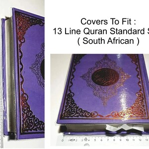 PERSONALISED Qur'aan Cover With or Without 13 Line Quraan Case ...
