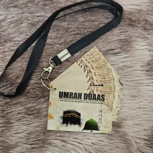 Umrah Duaa Cards for Adults Teens Tawaaf Makkah Kabah Safaa Marwa to ...