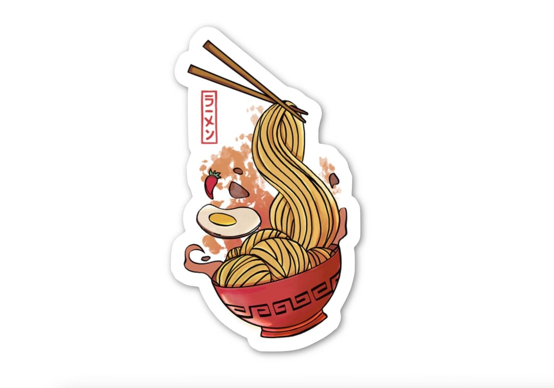 Glossy Ramen Vinyl Decal Sticker - Etsy