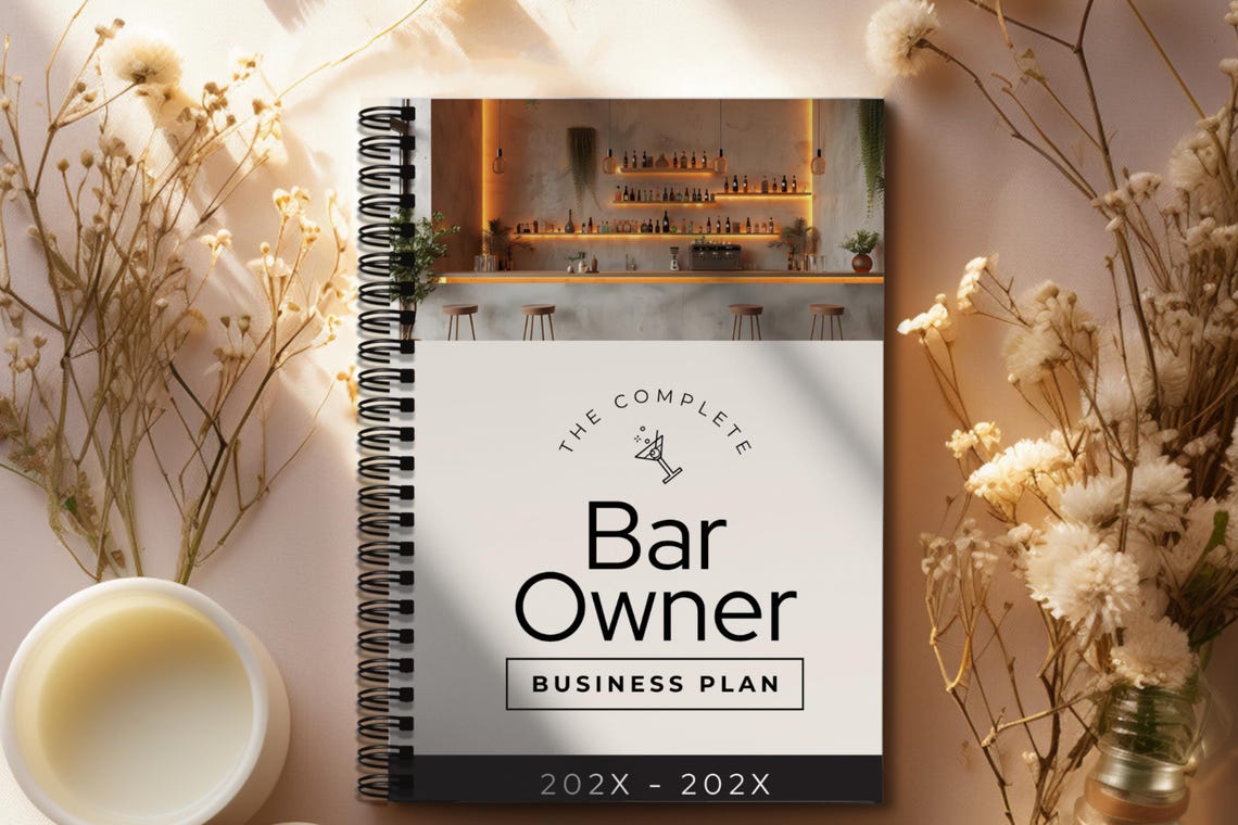 Bar Business Plan, Bar Owner Business Template, Business Plan Template ...