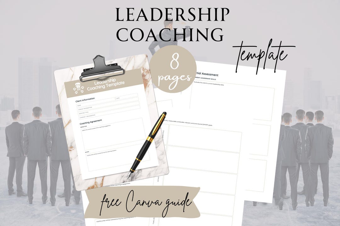 Leadership Coaching Template, Executive Coaching Template, Leadership ...