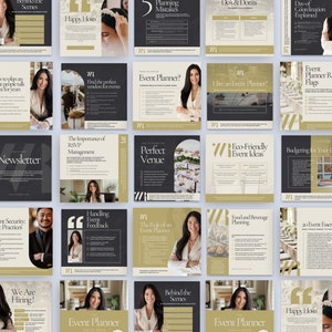 Event Planner Instagram Templates, Instagram Templates for Event ...