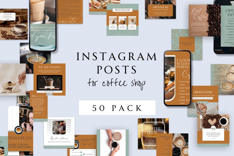 Coffee Shop Instagram Post, Coffee Shop Instagram Templates, Coffee ...