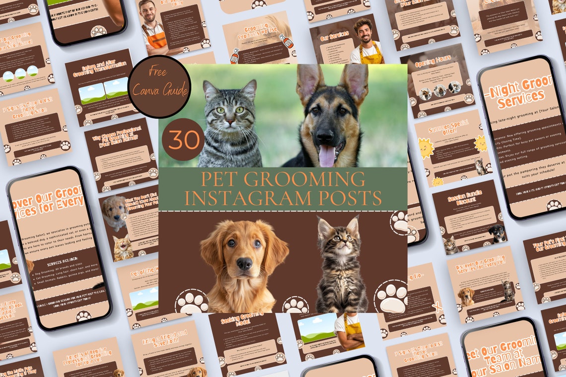 Pet Grooming Instagram Posts, Pet Grooming Social Media, Pet Grooming ...