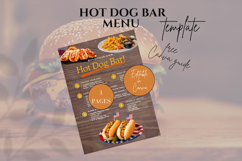 Hot Dog Bar Menu, Hot Dog Theme Bar, Soul Food Restaurant Menu, Brunch ...