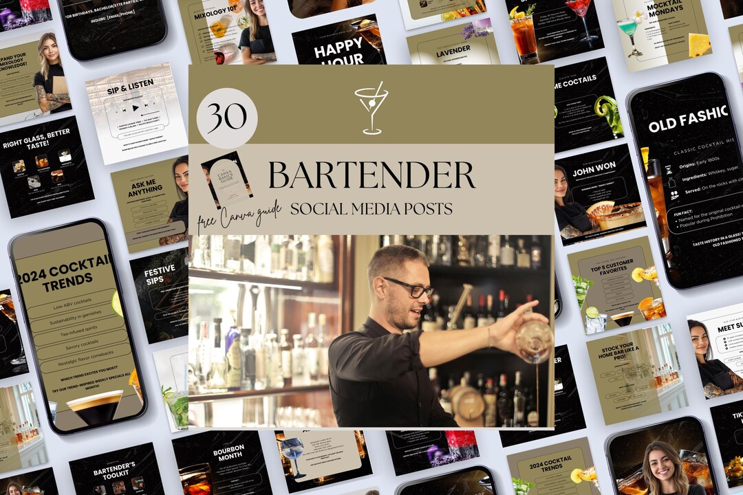 Bar Social Media Templates, Social Media Templates Mobile Bar ...