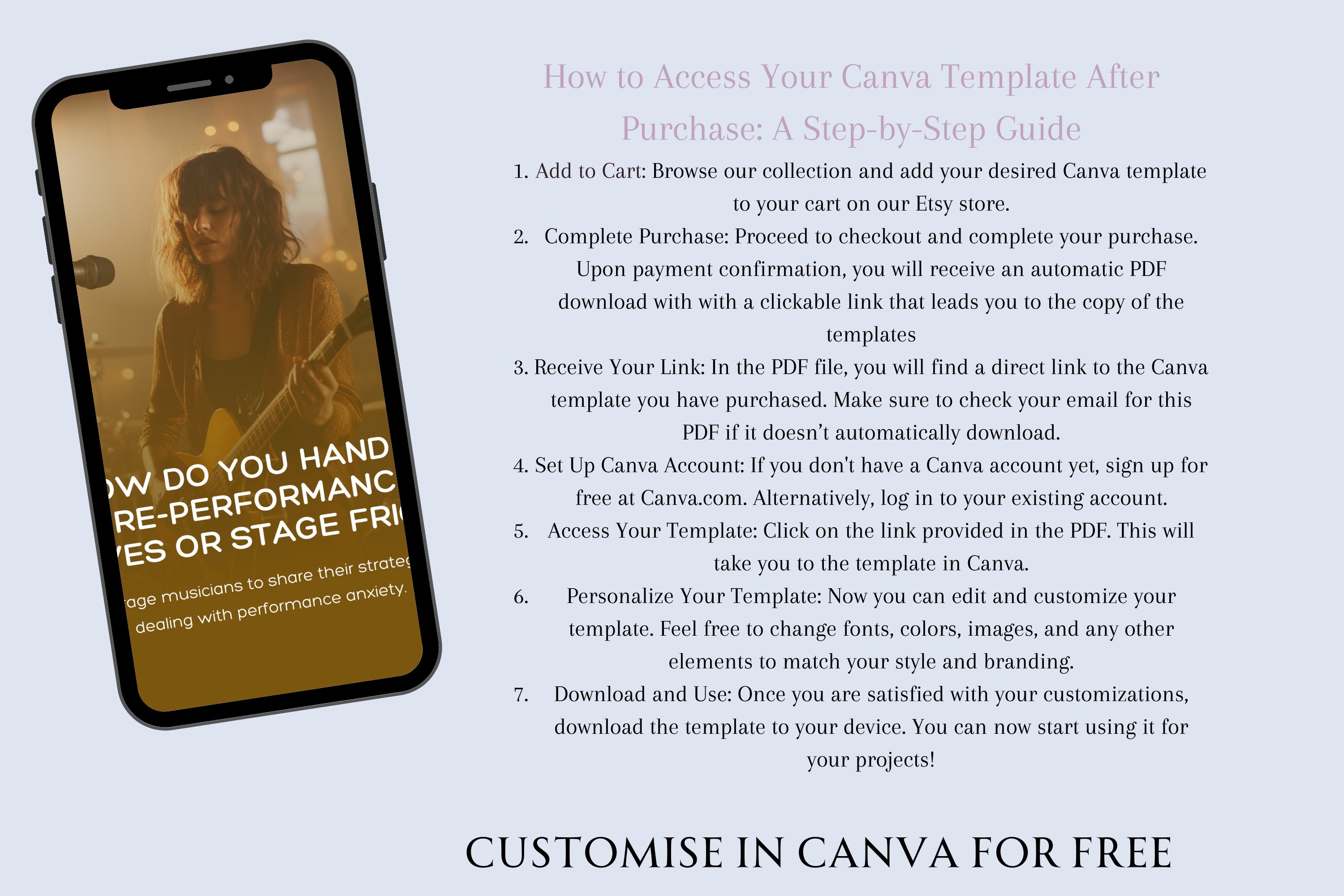 Musician Instagram Template, Musician Instagram Social Media, Artist ...
