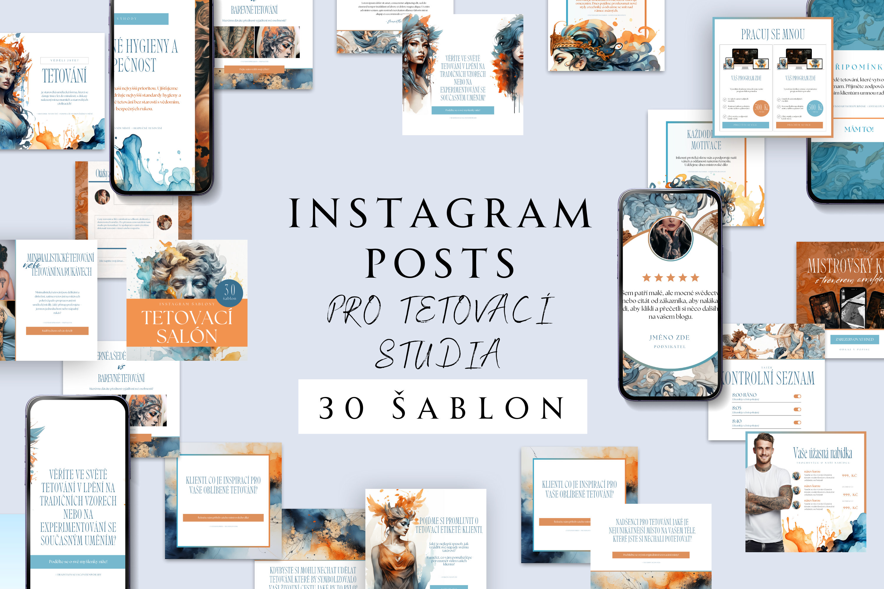 Tetovací Sada Instagram šablon, Tatoo Instagram Posts, Kurz Tetování ...