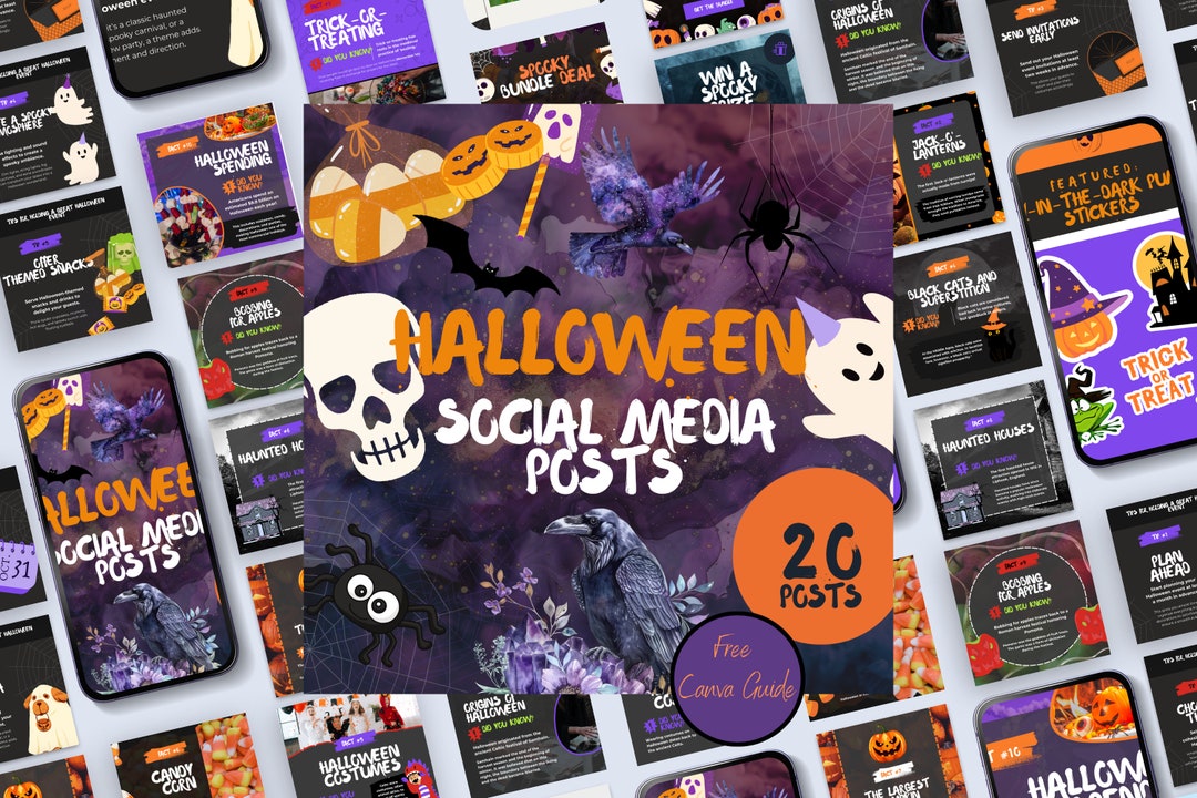 Halloween Social Media Posts, Halloween Store Instagram Posts, Social ...