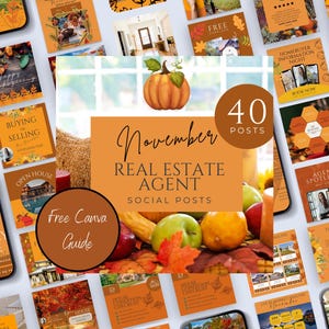 November Real Estate Posts, Real Estate Social Media Posts November ...