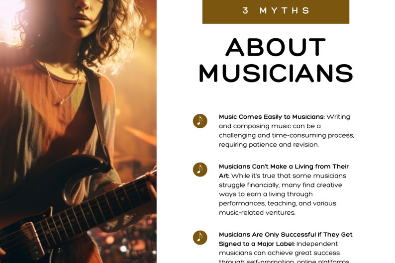 Musician Instagram Template, Musician Instagram Social Media, Artist ...
