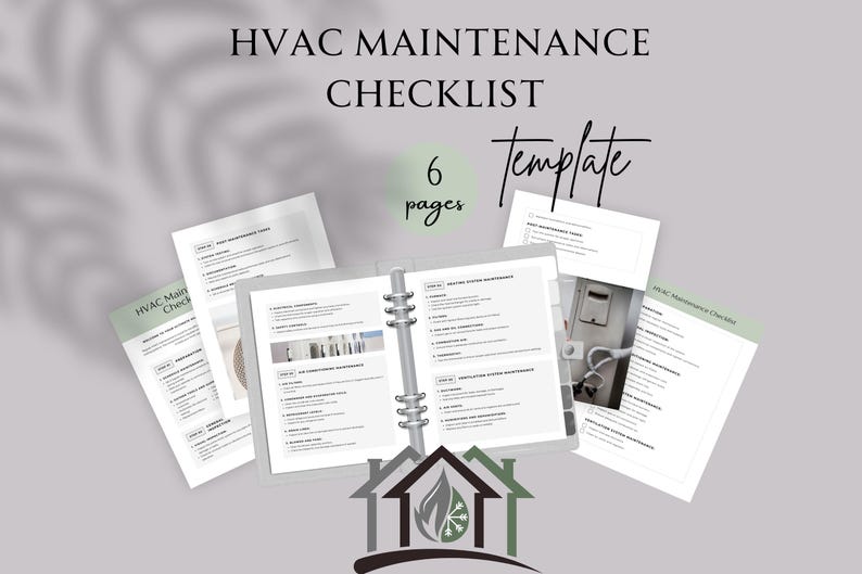 Hvac Inspection Checklist, Hvac Maintenance Checklist Template, HVAC ...