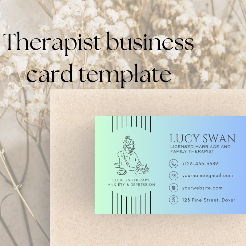 Therapist Card - Etsy