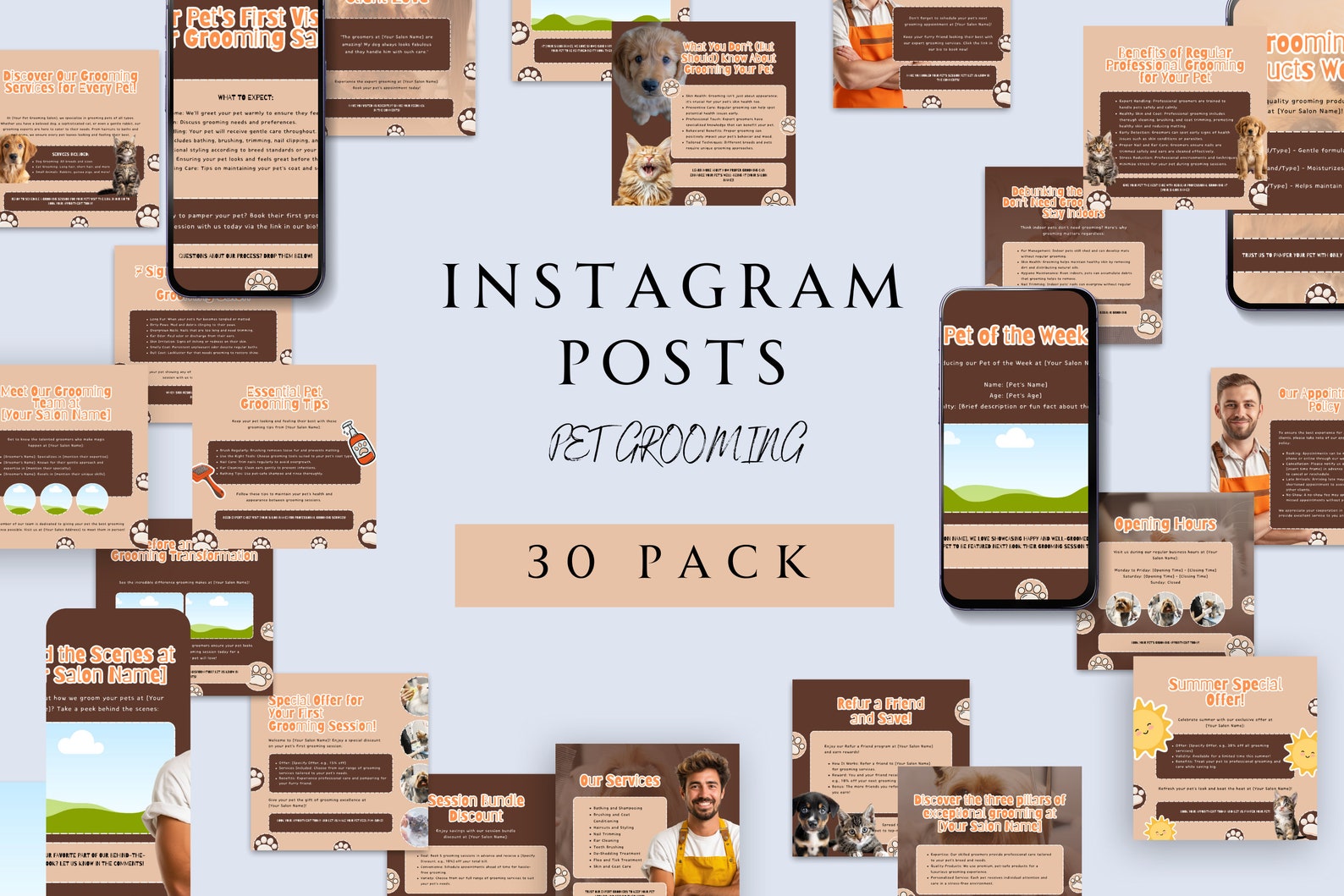 Pet Grooming Instagram Posts, Pet Grooming Social Media, Pet Grooming ...