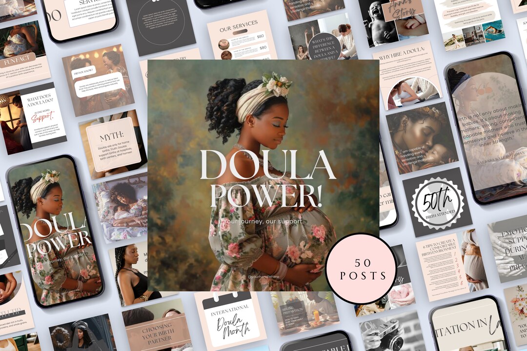 Doula Instagram Posts, Postpartum Doula Post, Doula Social Media Posts, Instagram Template ...