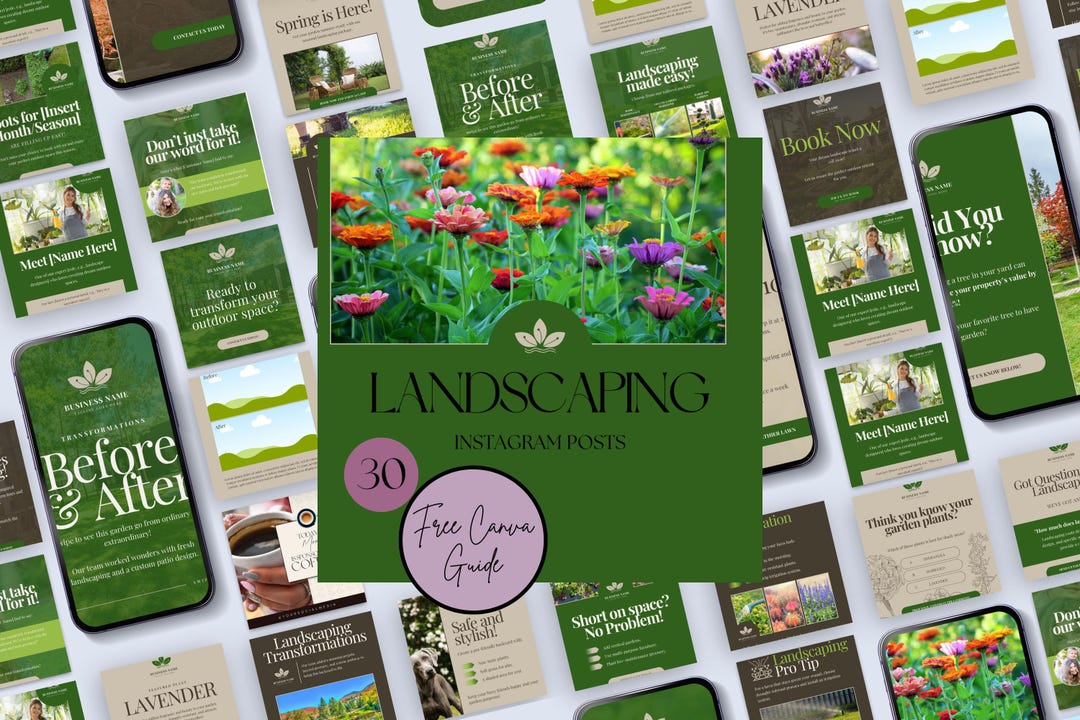 Landscaping Instagram Posts, Landscaping Business Social Media, Lawn ...