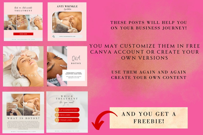 Botox and Fillers Instagram Post Template, Botox Filler Ig Posts, Botox ...